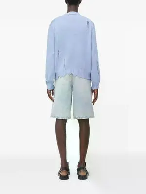 Alexander McQueen Cotton Shorts - Blue