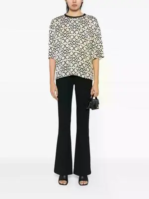 Zuhair Murad Subtitle-printed Charmeuse T-shirt