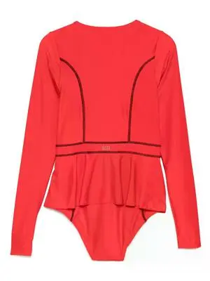 DUSKII Elle Long-sleeved Swimsuit - Red