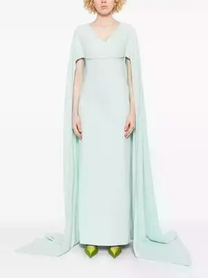 Solace London Morgan Maxi Dress - Green