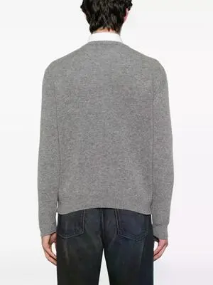 MARINE SERRE Logo-intarsia Knit Sweater