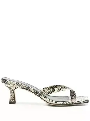 AeydĒ Wilma Mid Heel Sandals - Neutrals