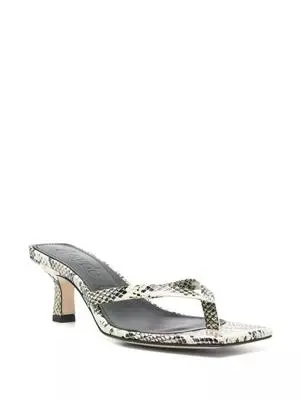 AeydĒ Wilma Mid Heel Sandals - Neutrals