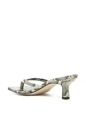 AeydĒ Wilma Mid Heel Sandals - Neutrals