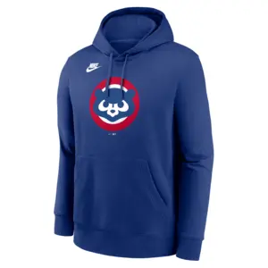 Nike Chicago Cubs Cooperstown Logo Club Mlb Pullover Hoodie - Blue