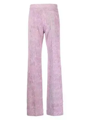 KRIZIA Textured Wide-leg Trousers