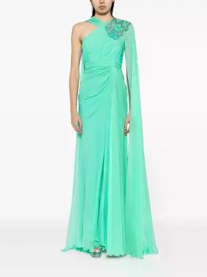 Zuhair Murad Bead-embellished Chiffon Gown