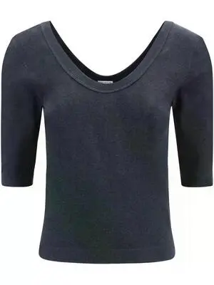 Brunello Cucinelli Fine-ribbed T-shirt