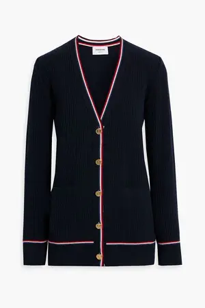 Thom Browne Ribbed Cashmere Cardigan
