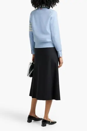 Thom Browne Herringbone Wool Midi Skirt