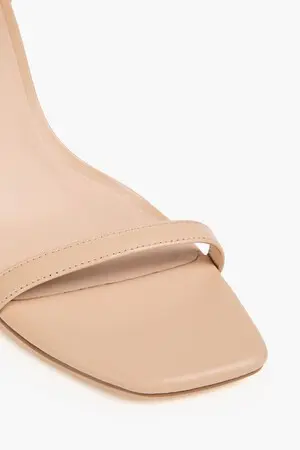 STUART WEITZMAN Amelina 75 Leather Sandals - Beige