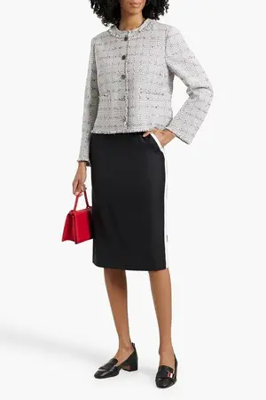 Thom Browne Wool-twill Pencil Skirt