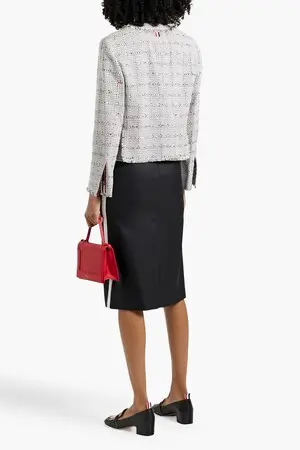 Thom Browne Wool-twill Pencil Skirt