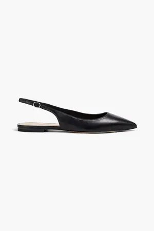 STUART WEITZMAN Mara Leather Slingback Flats