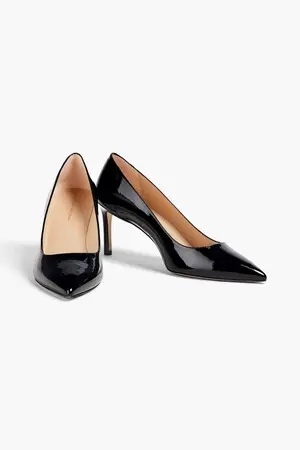 STUART WEITZMAN Leigh Patent-leather Pumps - Black