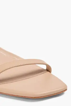 STUART WEITZMAN Amelina 75 Leather Sandals - Beige