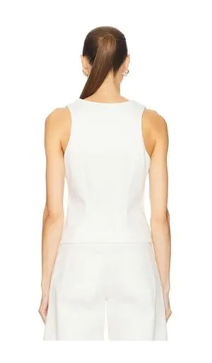 Matthew Bruch Scoop Neck Vest - Ivory