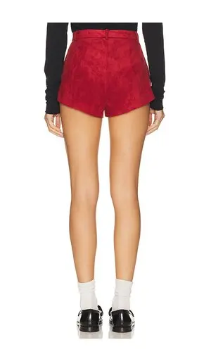 Amanda Uprichard X Revolve Kelso Suede Short - Red