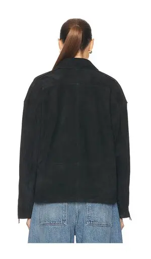 GRLFRND Alek Suede Jacket - Black
