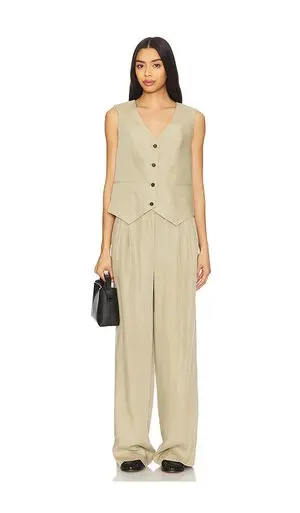 ALLSAINTS Averie Ten Waistcoat - Sage