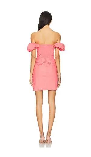 Steve Madden Bordeaux Dress With Off-shoulder Styling
