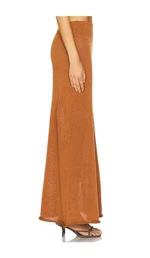 SNDYS. Cali Maxi Skirt - Brick