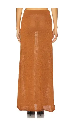 SNDYS. Cali Maxi Skirt - Brick