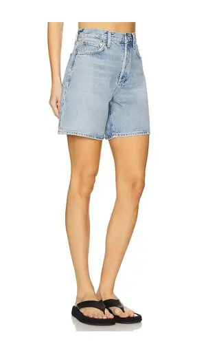 AGOLDE Dame High Rise Baggy Short - Coax