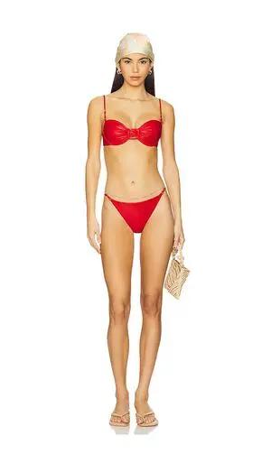 Jade Swim Raina Bikini Top - Coral