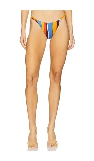 Minkpink Ripple Ruched Bikini Pant - Stripe
