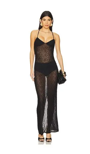 MICHAEL COSTELLO Amelie Maxi Dress - Black