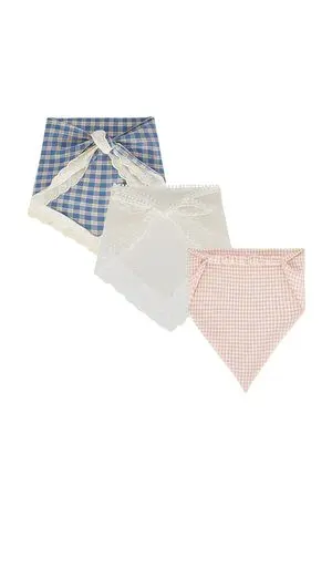 PETIT MOMENTS X Head Scarf Set In Blue,white