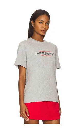 Guess American Trad Tee In Grey