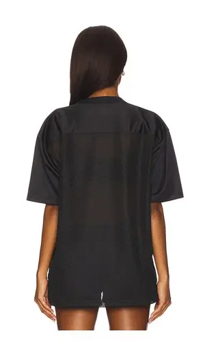 Guess Mesh Tee In Black