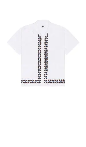 Obey Ruben Woven Shirt In White