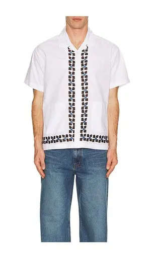 Obey Ruben Woven Shirt In White
