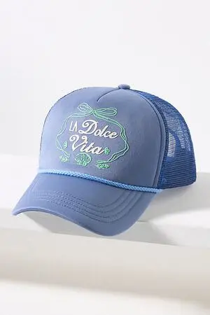 Anthropologie Coastal Trucker Hat In Blue - 29% Off  display picture 1