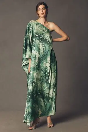 DIARRABLU Satu Printed Maxi Dress - Green Pattern
