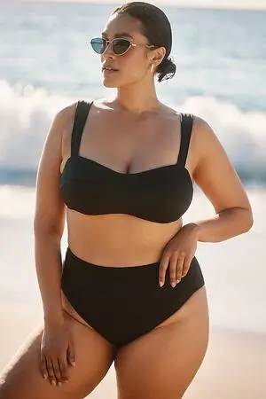 ANDIE High-rise Bikini Bottom - Black
