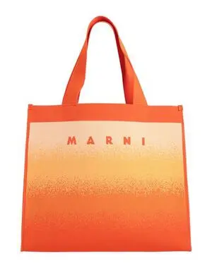 Marni Knitted Shopper Bag With Pouch - Silver