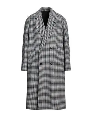 LARDINI Wool And Cashmere Houndstooth Coat