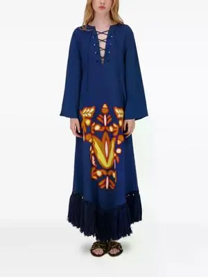 PAULA S Estate Maxi Dress - Blue