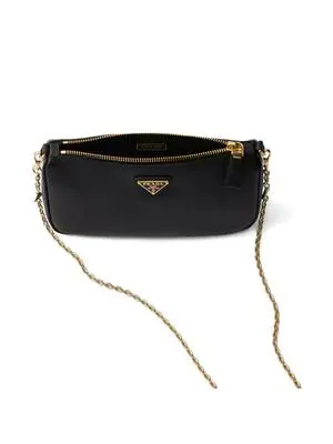 Prada Mini Leather Chain Shoulder Bag