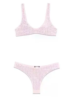 VENUJA Crystal-embellished Bikini - Pink