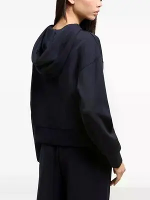 Armani Exchange Logo Appliqué Hoodie - Black