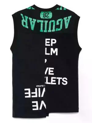 MARINE SERRE Upcycled Graphic-t-shirts Tank Top