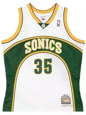 Mitchell & Ness Nba Seattle Supersonics 07 Kevin Durant Authentic Jersey Vest Top - White