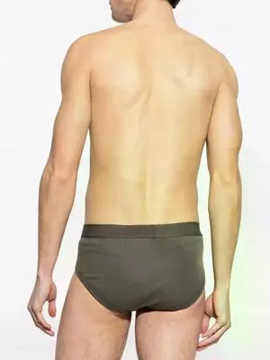 TOM FORD Logo-print Briefs - Green