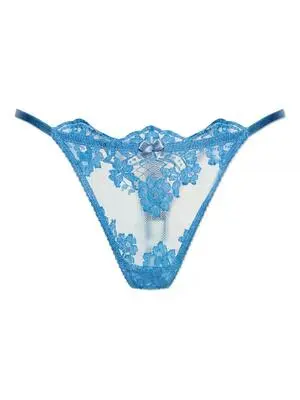 Dsquared2 Floral-laced Thong - Blue