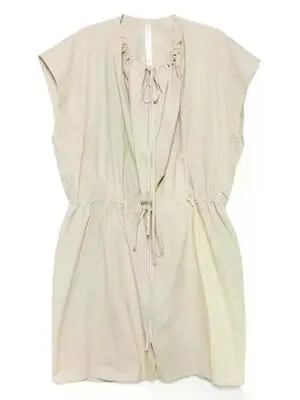 LAUREN MANOOGIAN Cowl Neck Dress - Neutrals